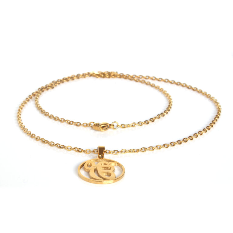 Gold Plated Sikh Khalsa Ik Onkar EK Onkar Chain Necklace Pendant ...